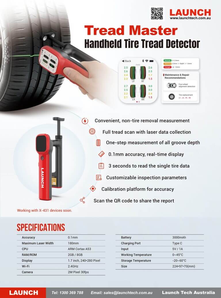 Tread Master | Launch Tech Australia